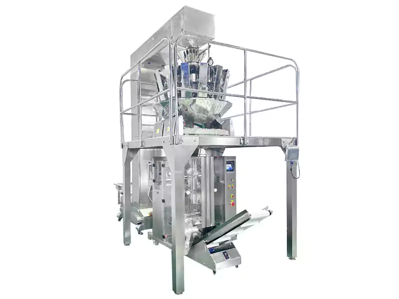 10 Heads Weighing Vertical Granule Snacks Packing Machine - Automatic ...